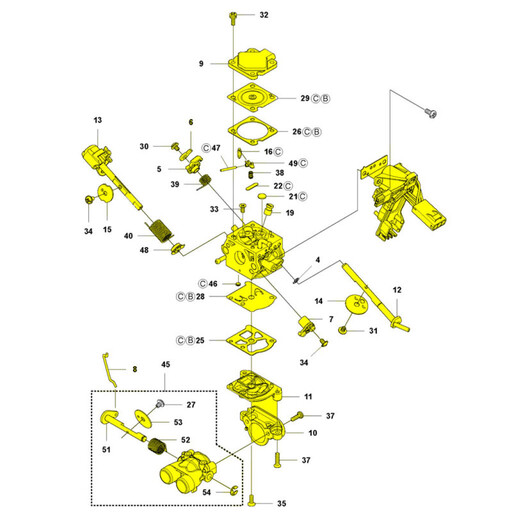 Carburador 550Xp Husqvarna 587084802 | Probosque | Husqvarna, Toyama ...